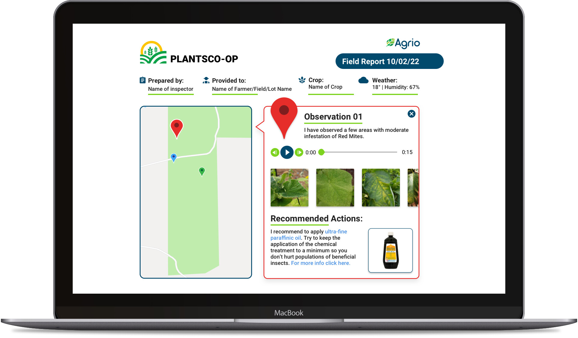 Crop scouting app with the aid of artificial intelligence | Agrio